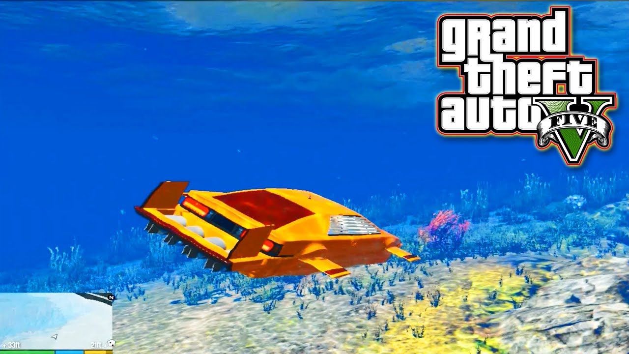 GTA 5 SUBMARINE SUPERCAR! Under water Car Ocelot Ardent Aqua Gameplay ...