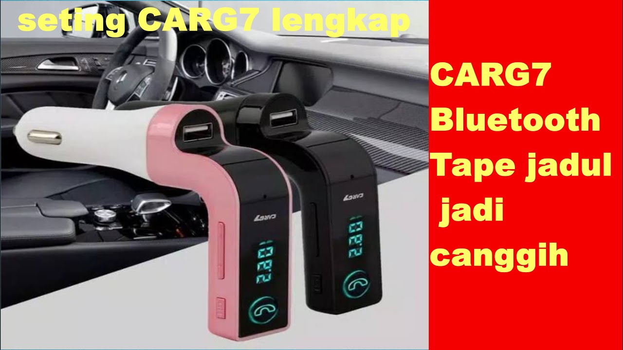 seting CARG7 charger bluetooth modulator fm - YouTube