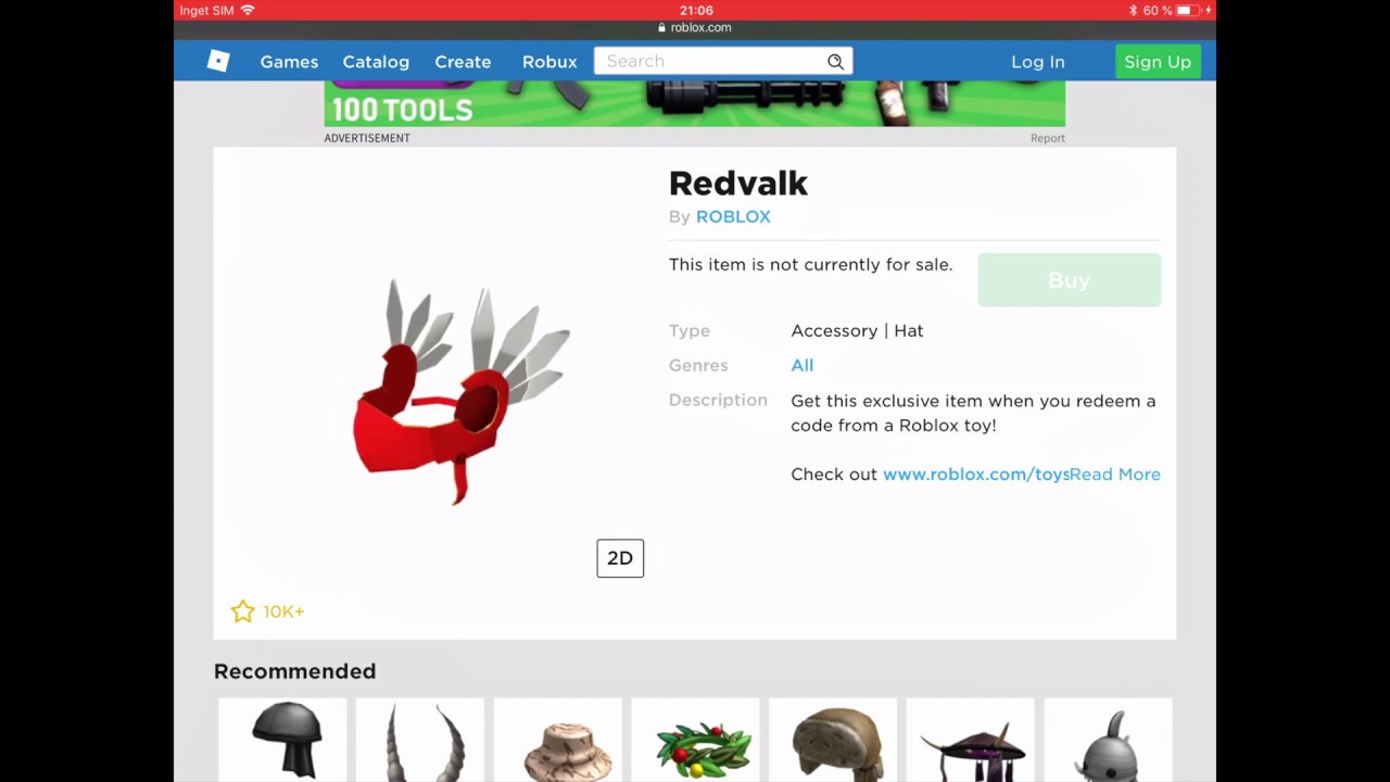 [HOW] TO GET THE SUPER RARE REDVALK ROBLOX - YouTube
