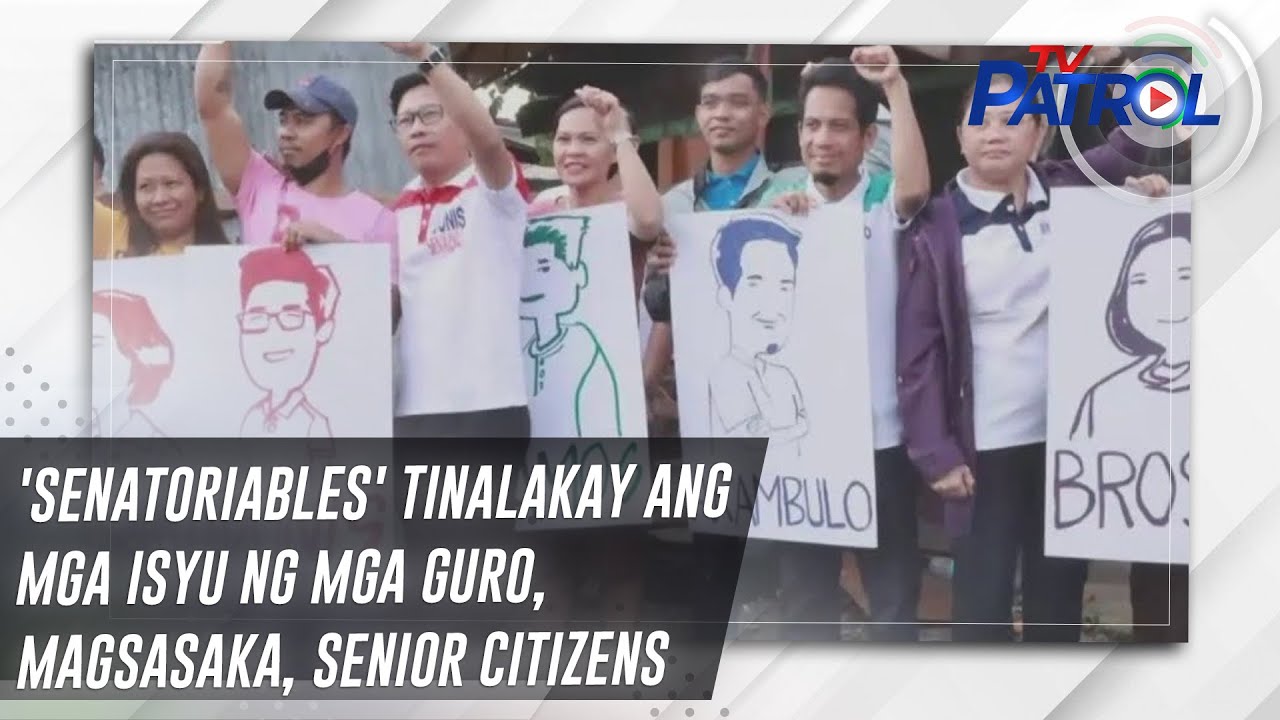'Senatoriables' tinalakay ang mga isyu ng mga guro, magsasaka, senior ...