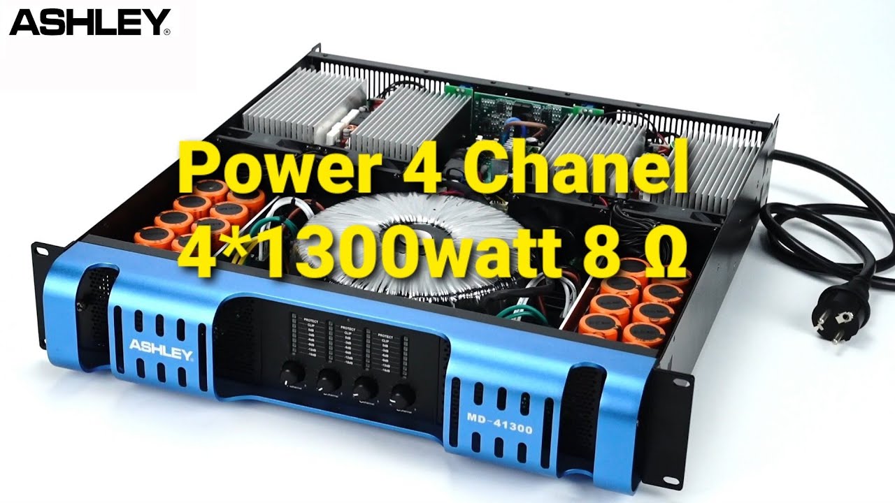 POWER 4 CHANEL 4*1300WATT || ASHLEY MD41300 - YouTube