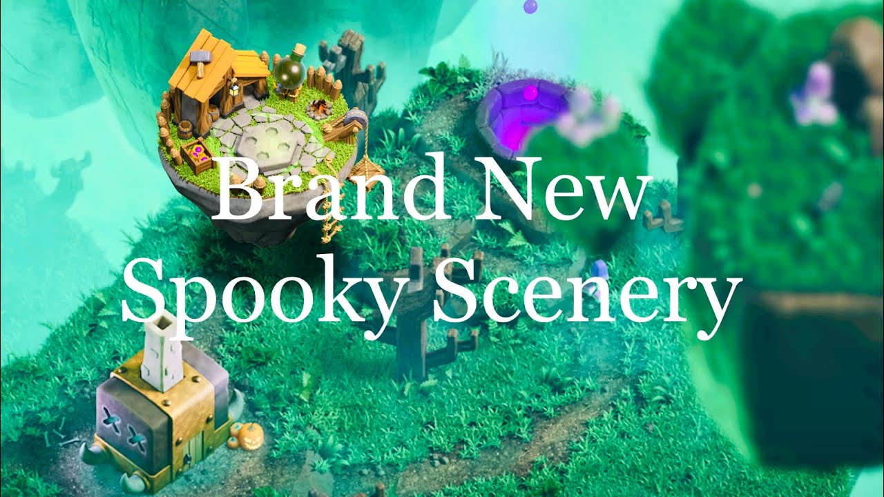 New Spooky Scenery in Clash of Clans - YouTube