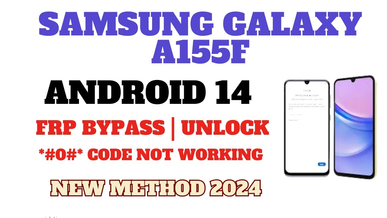 Samsung Galaxy A155F FRP bypass tutorial🔥🔥🔥| Easy FRP bypass for ...