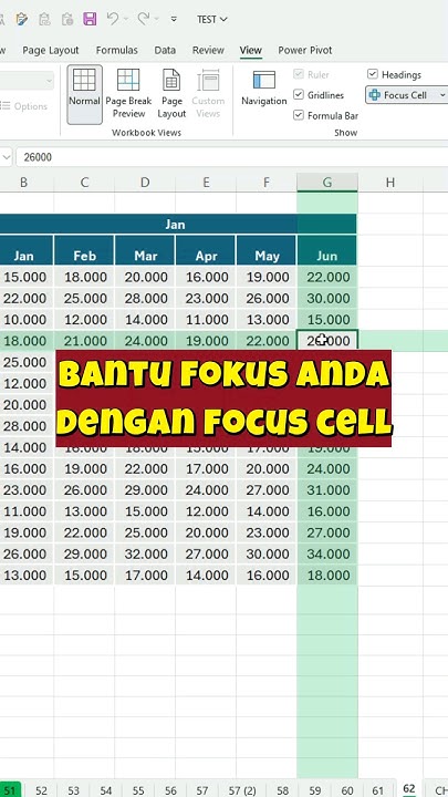 Fitur Tersembunyi Excel: Focus Cell Bikin Kerja Makin Efisien! - YouTube