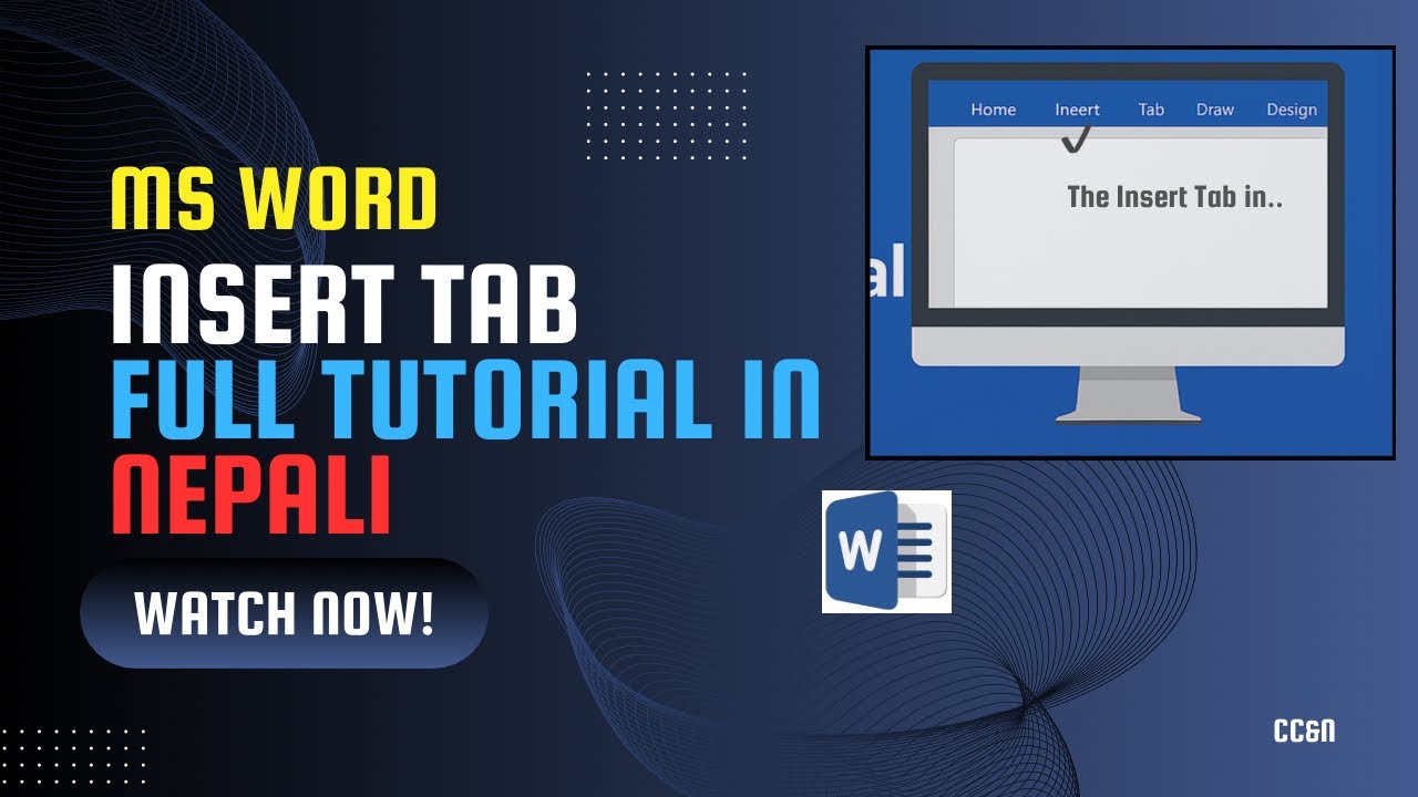 MS Word Insert Tab Full Tutorial in Nepali - YouTube