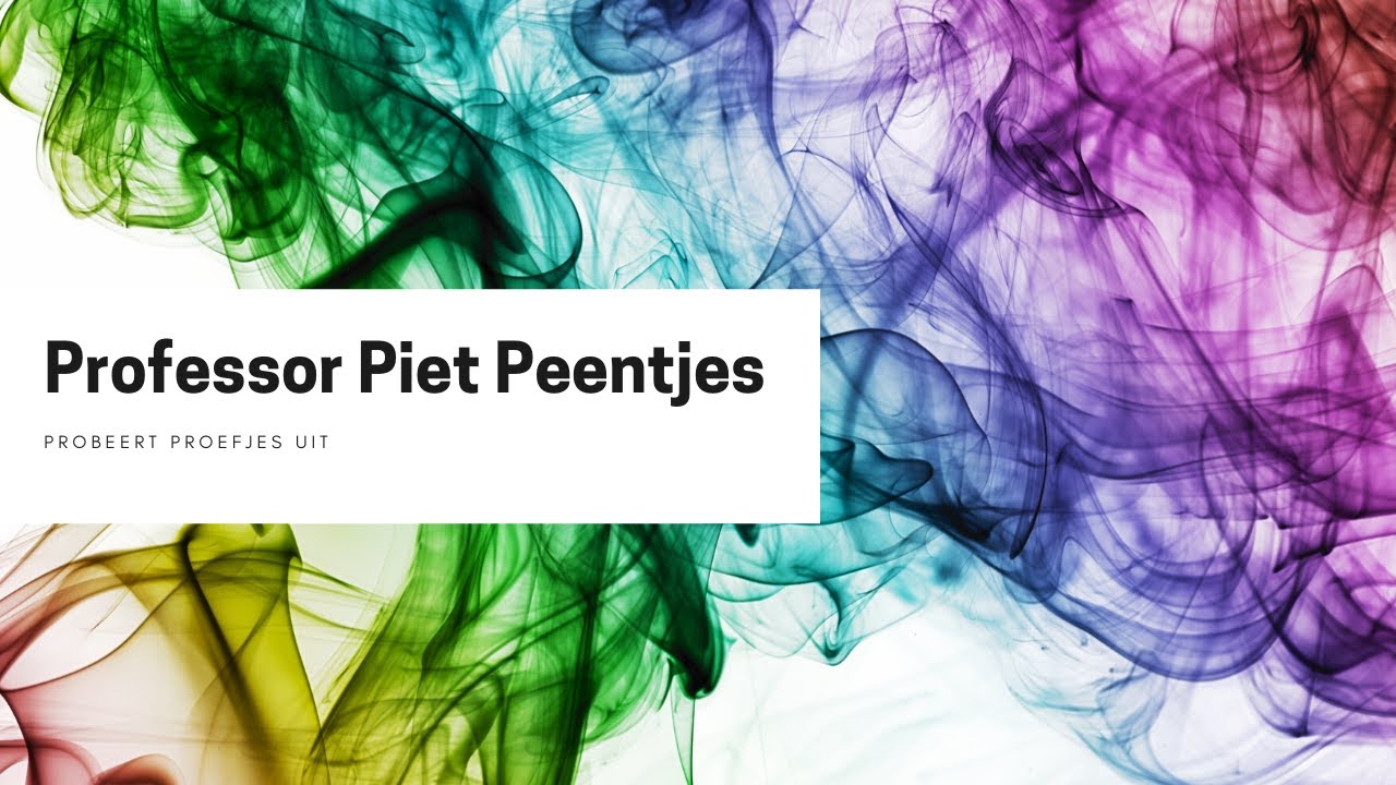 Professor Piet Peentjes Probeert Proefjes uit! - YouTube