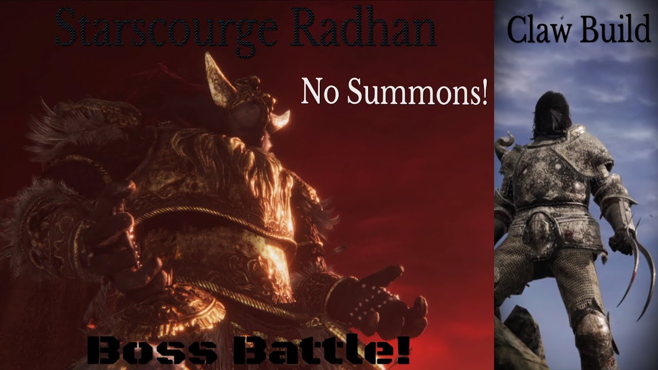 Elden Ring - Starscourge Radhan Boss Battle!(No Summons) Claw Build ...