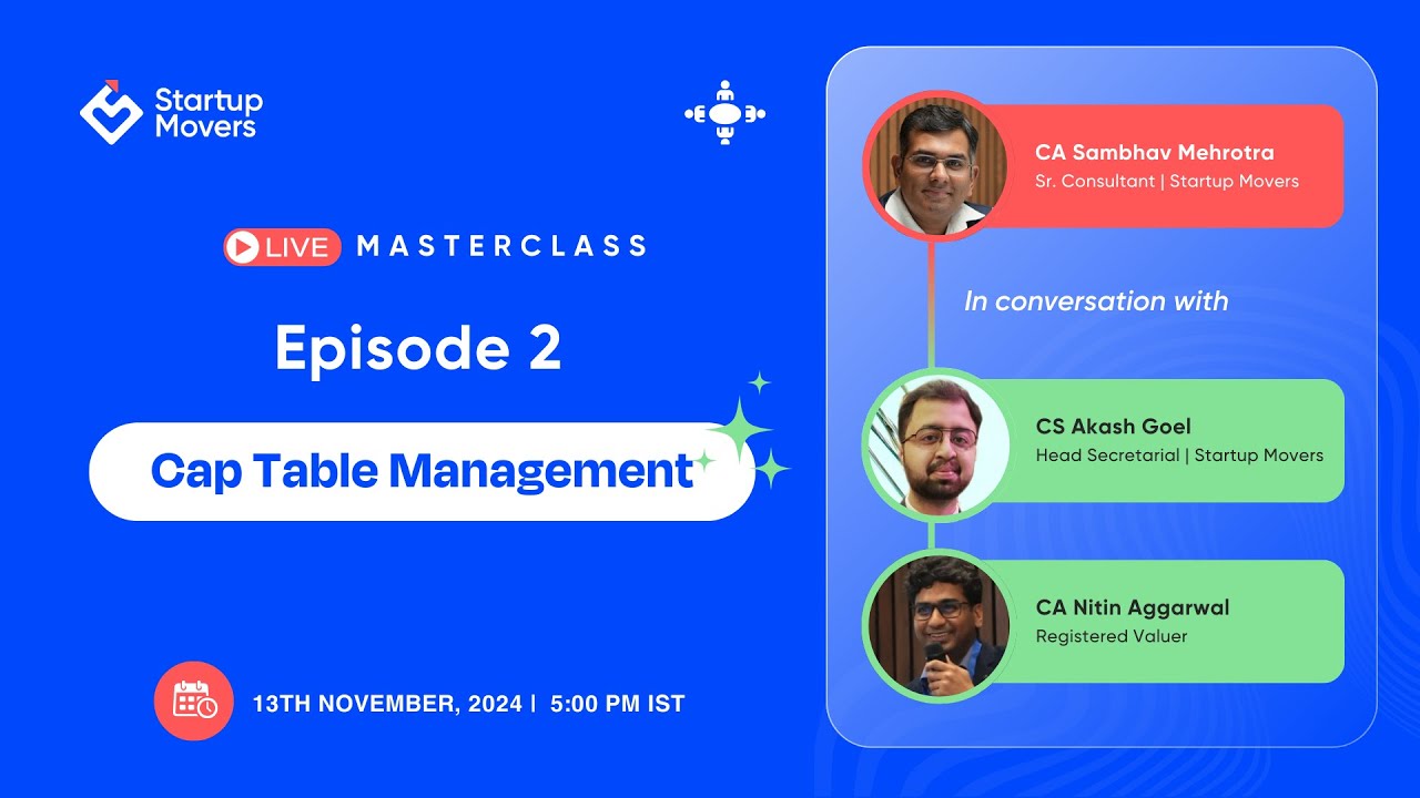 Episode 2: Cap-Table Management | 13th November, 2024 - YouTube