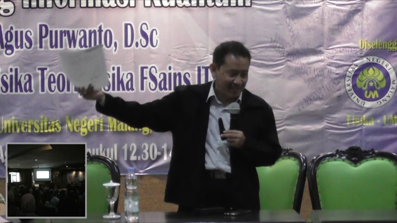 [#2] Teleportasi Kuantum, Kuliah Tamu, Agus Purwanto, D. Sc - YouTube