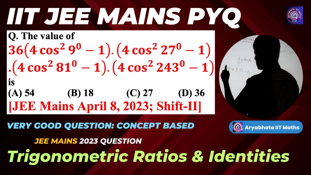 GOOD JEE Mains 2023 Trigonometric Question | JEE Main | Trigonometric ...