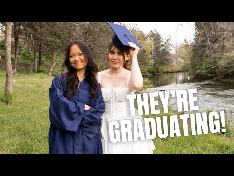 Getting Ready to Graduate 🎉 So Proud of Penelope and Keira!