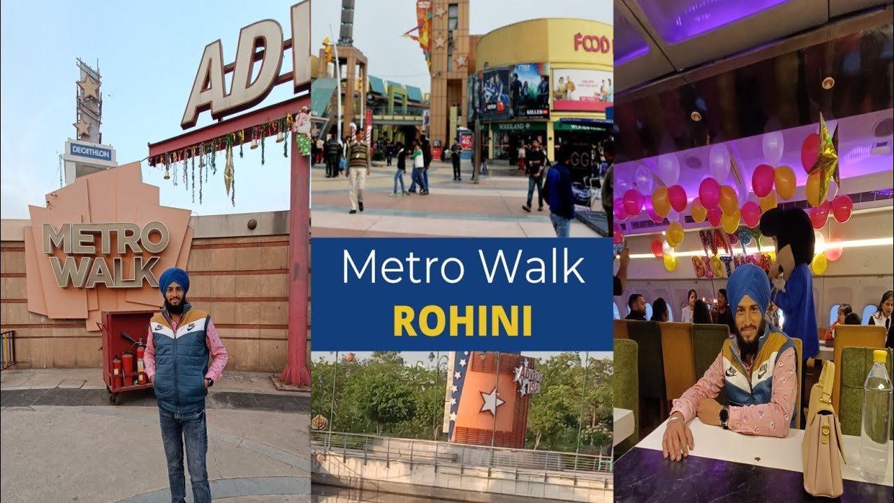 metro walk rohini delhi airplane ️ restaurant full enjoy ☺️ ...