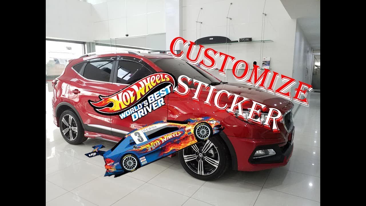 MG ZS CUSTOMIZE CAR STICKER - YouTube