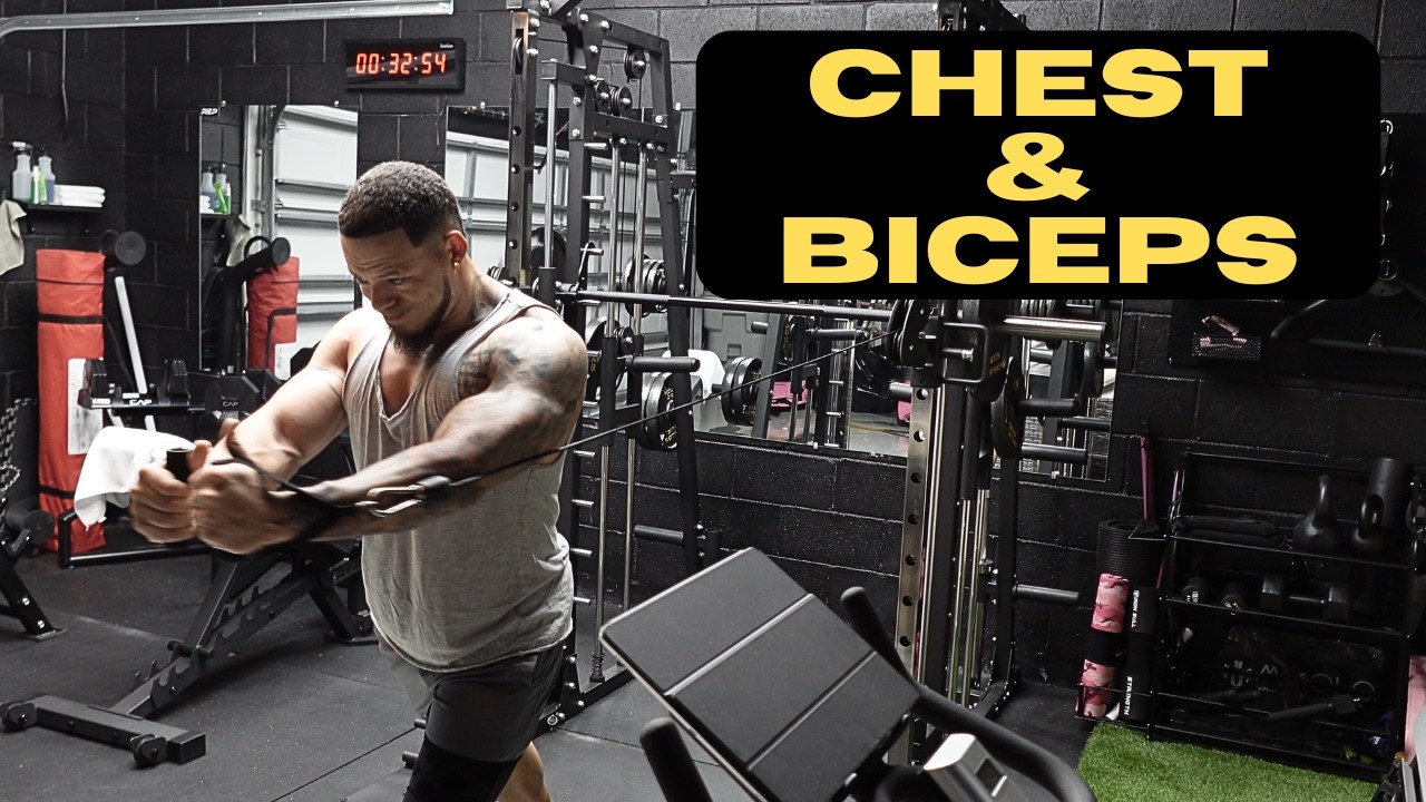 INTENSE Chest and Bicep workout - YouTube
