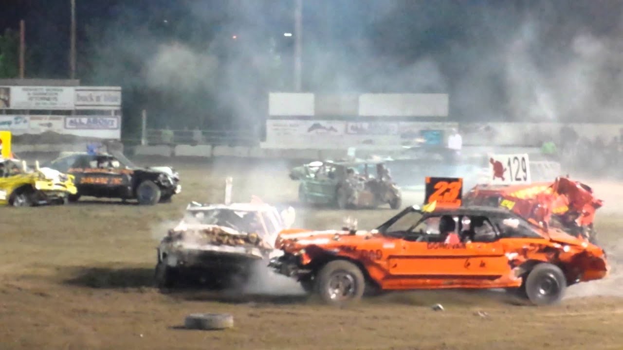 KDDA Big car Demolition Derby 5/16/15 - YouTube