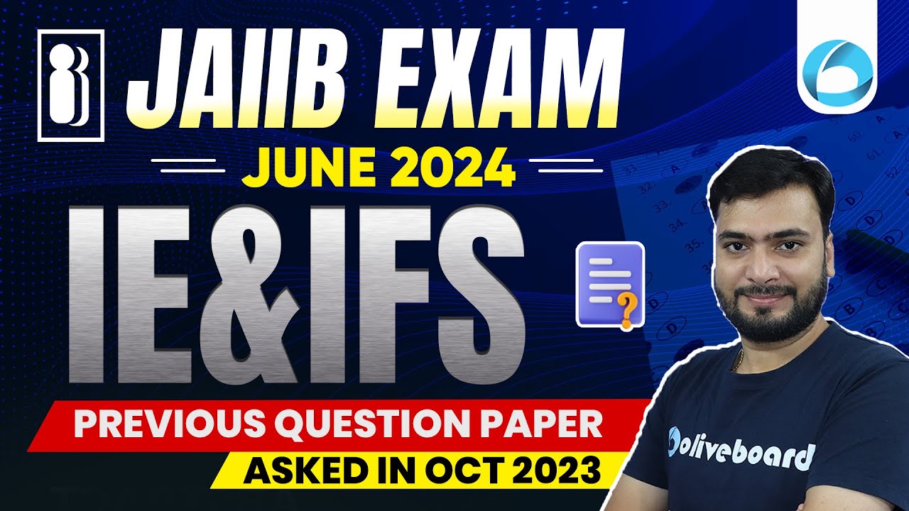 JAIIB IE&IFS Previous Year Question Paper || JAIIB Previous Question ...