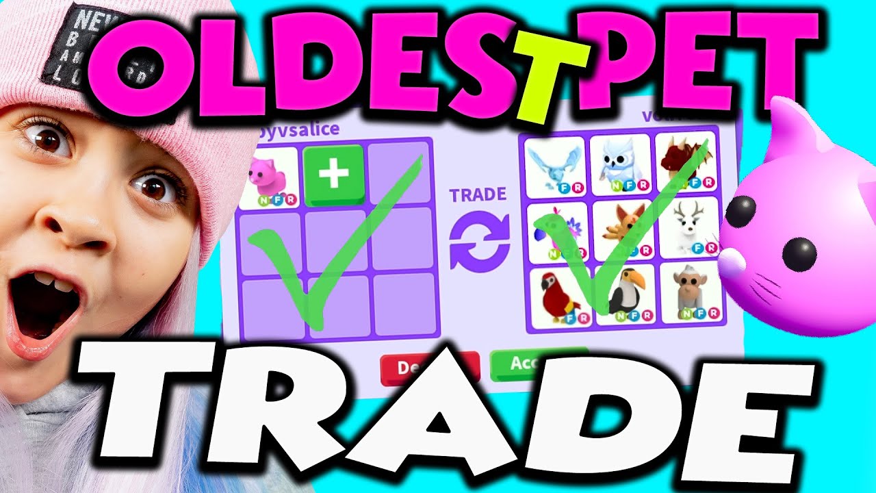 OLDEST PET IN ADOPT ME - NEON Pink Cat for Trade - I should accept this ...