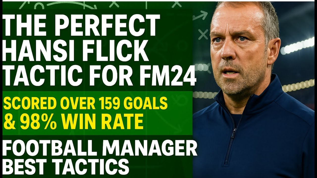 The Perfect Hansi Flick Tactic For FM24 | Scored Over 159 Goals & 98% ...