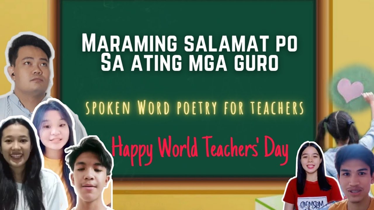 MARAMING SALAMAT PO | SPOKEN WORD POETRY | WORLD TEACHERS' DAY 2021 ...