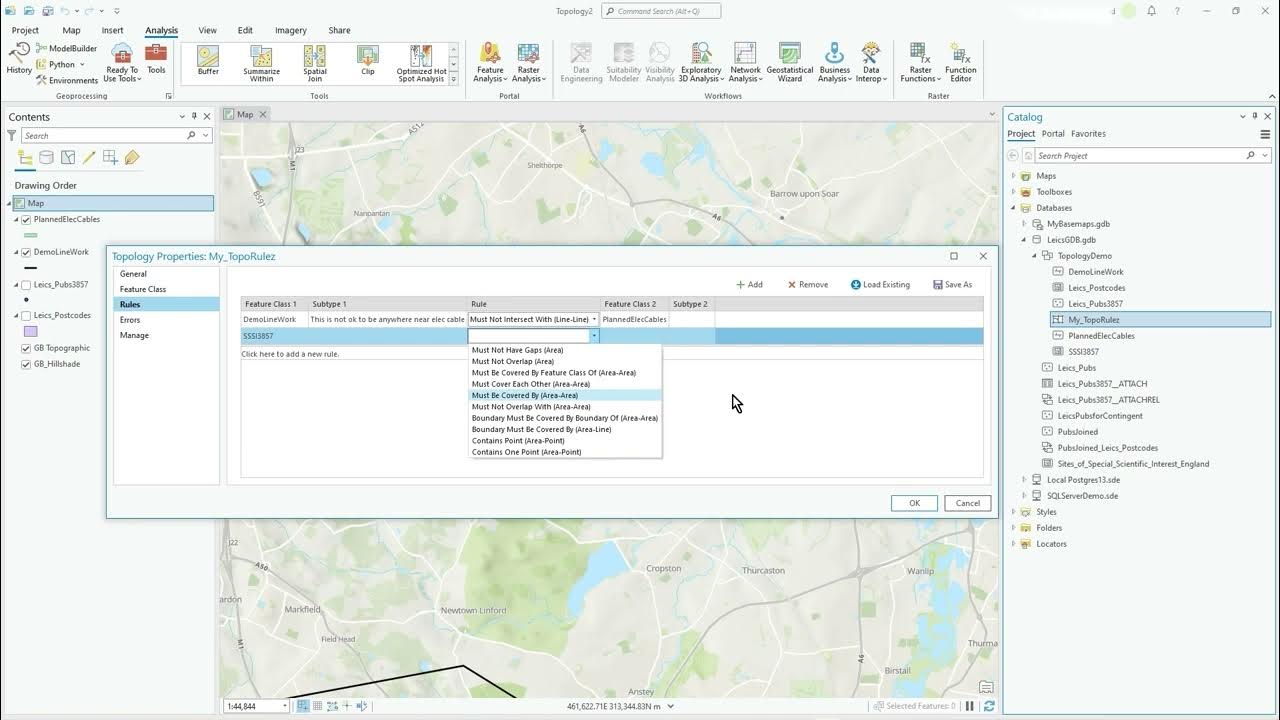 ArcGIS Pro - Manage Topology (settings/config/Dirty Areas) - YouTube
