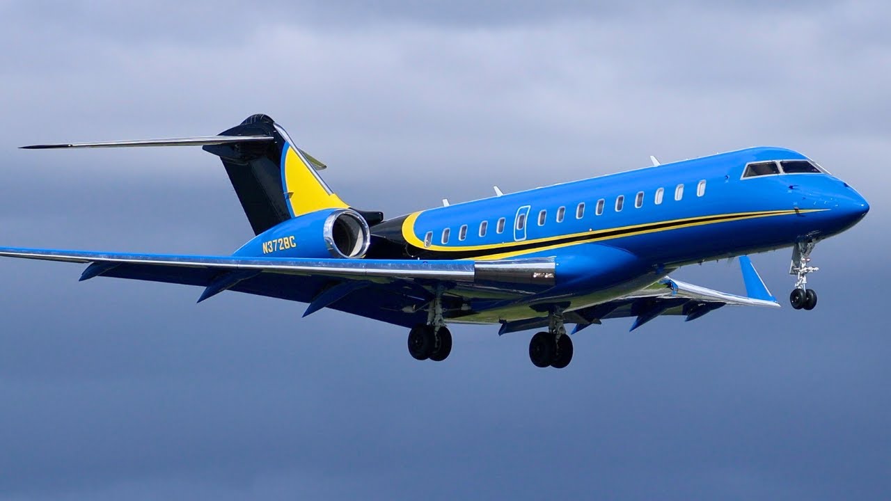 4K Epic Private Jet Action in Van Nuys | ft. G650ER, Glex, GLF4, G600 ...