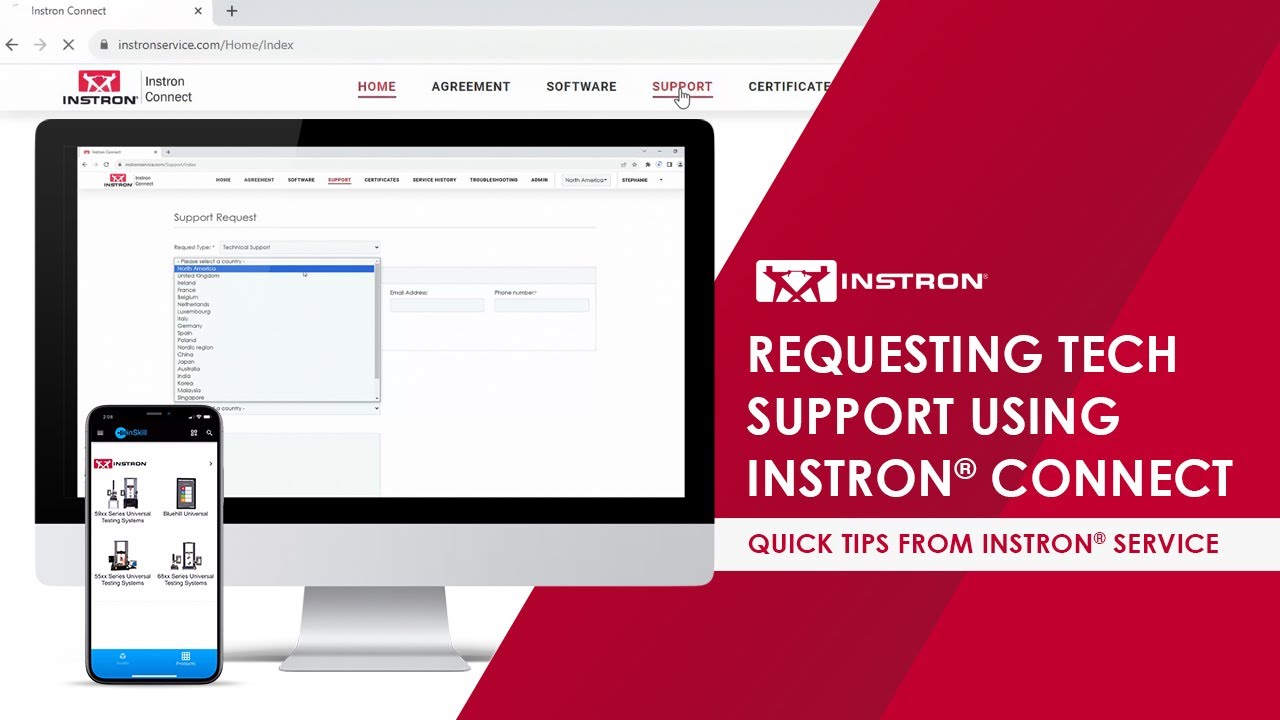 Requesting Tech Support Using Instron® Connect | Quick Tips from Instron® Service - YouTube