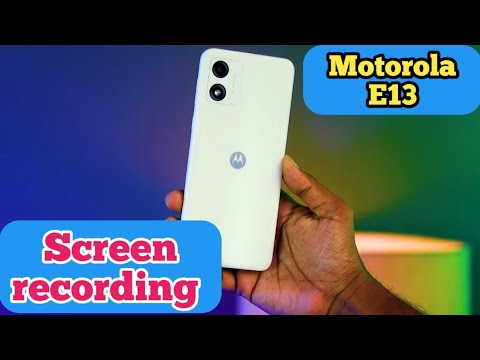 Screen Record In Motorola E13, How To Screen Recording In Motorola E13,Motorola E13 screen - YouTube