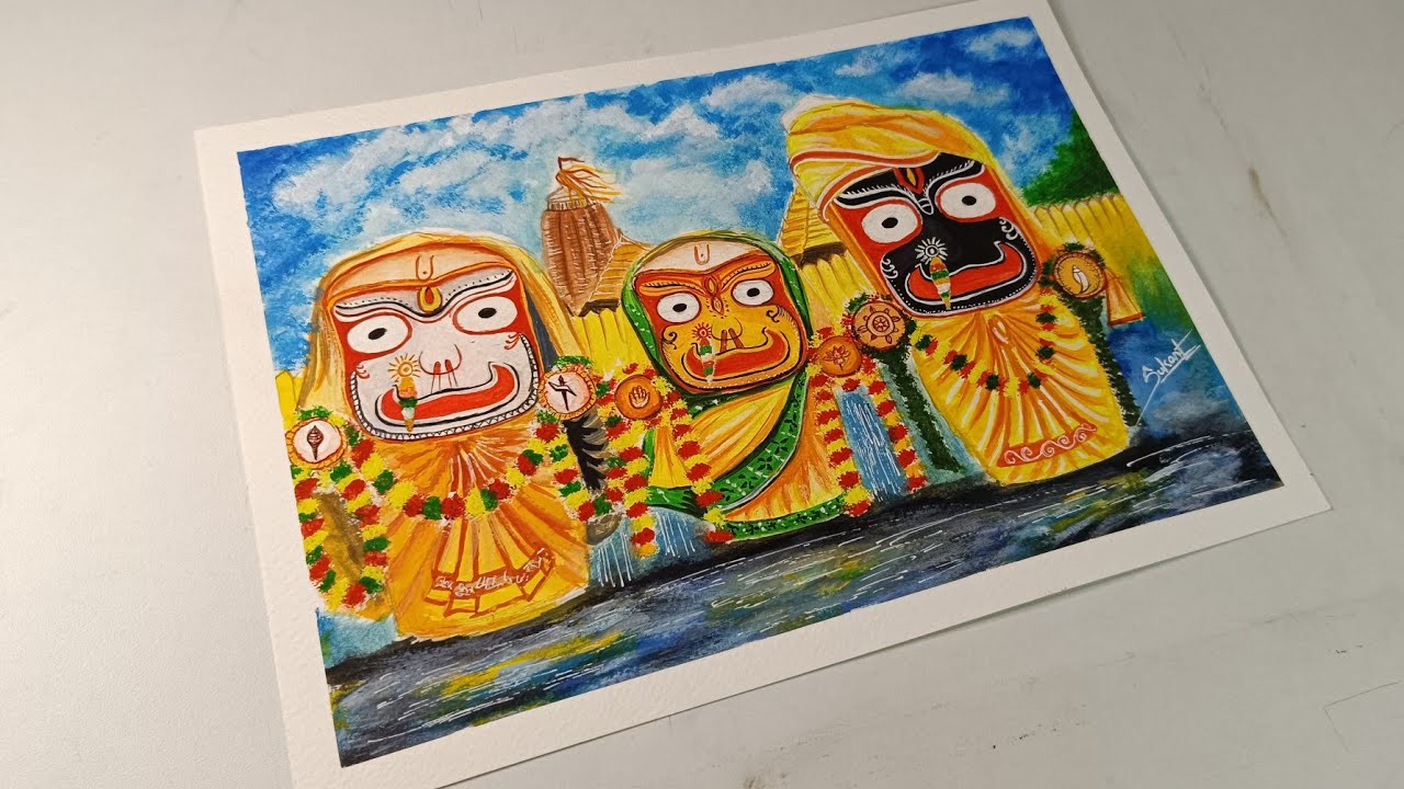Jagannath Drawing, Shree Jagannath Drawing, Ratha Yatra Drawing ...