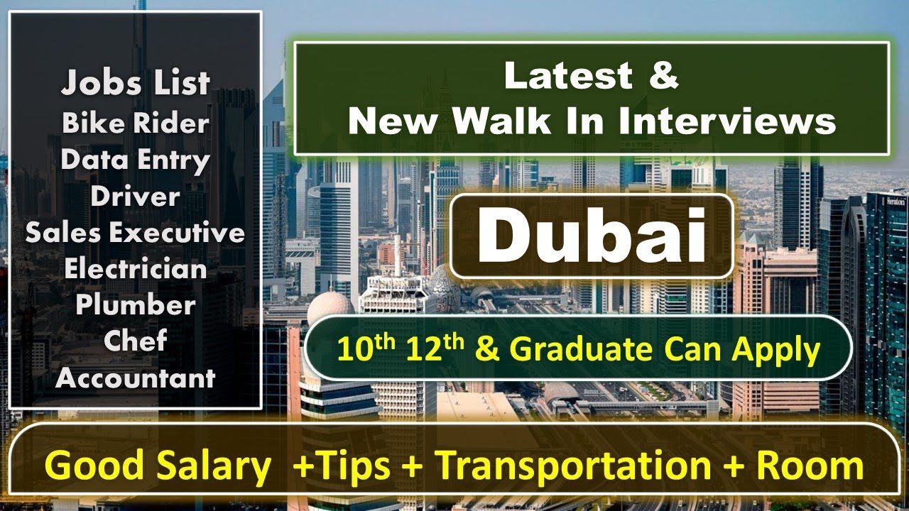 Latest Walk In Interviews In Dubai UAE - YouTube