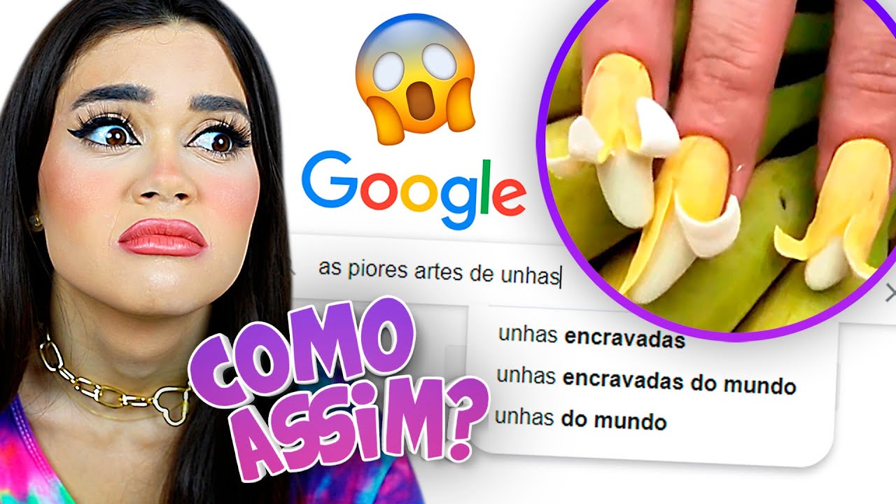 UNHAS que foram LONGE DEMAIS! (Nail Art BIZARRAS) - YouTube