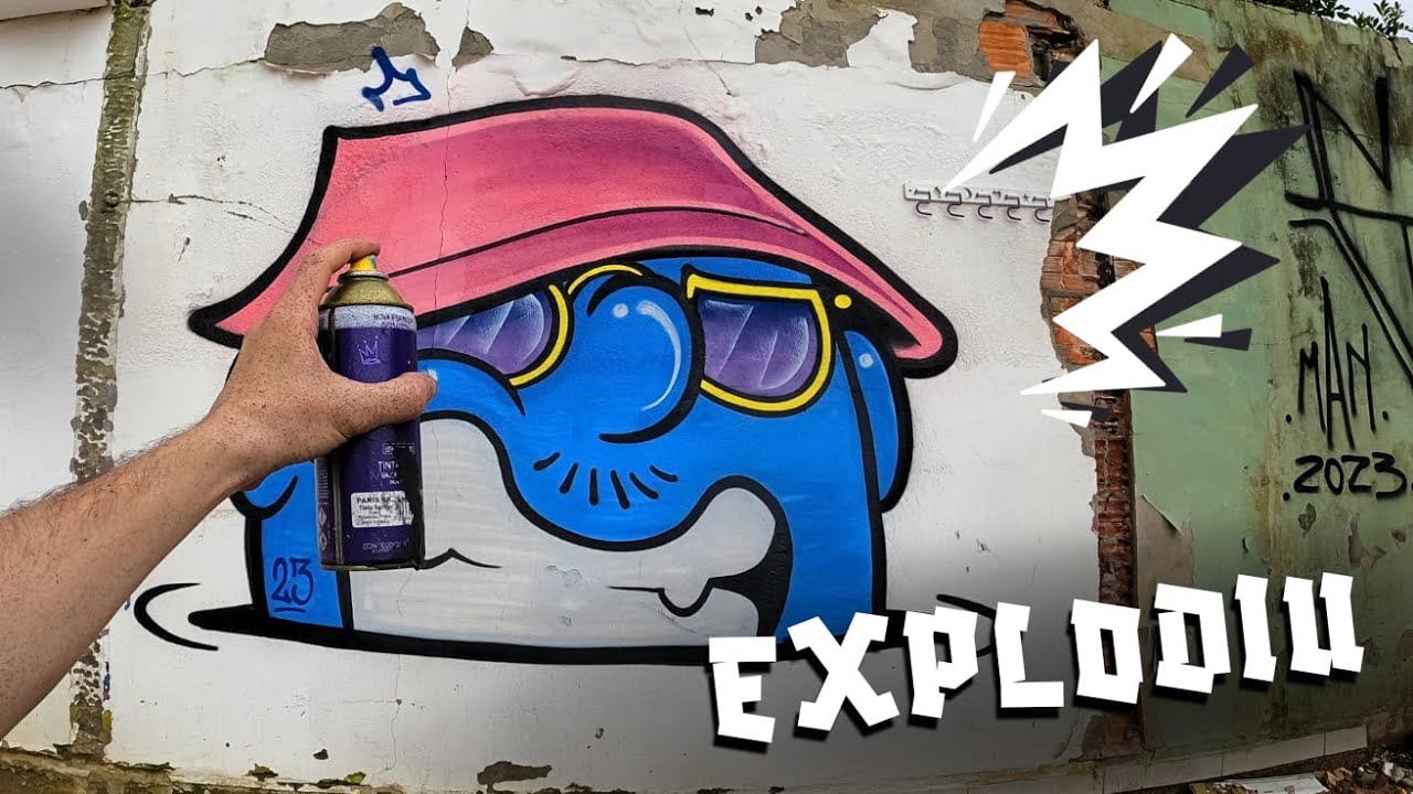 💥Crazy GRAFFITI - Suddenly, the can exploded - YouTube