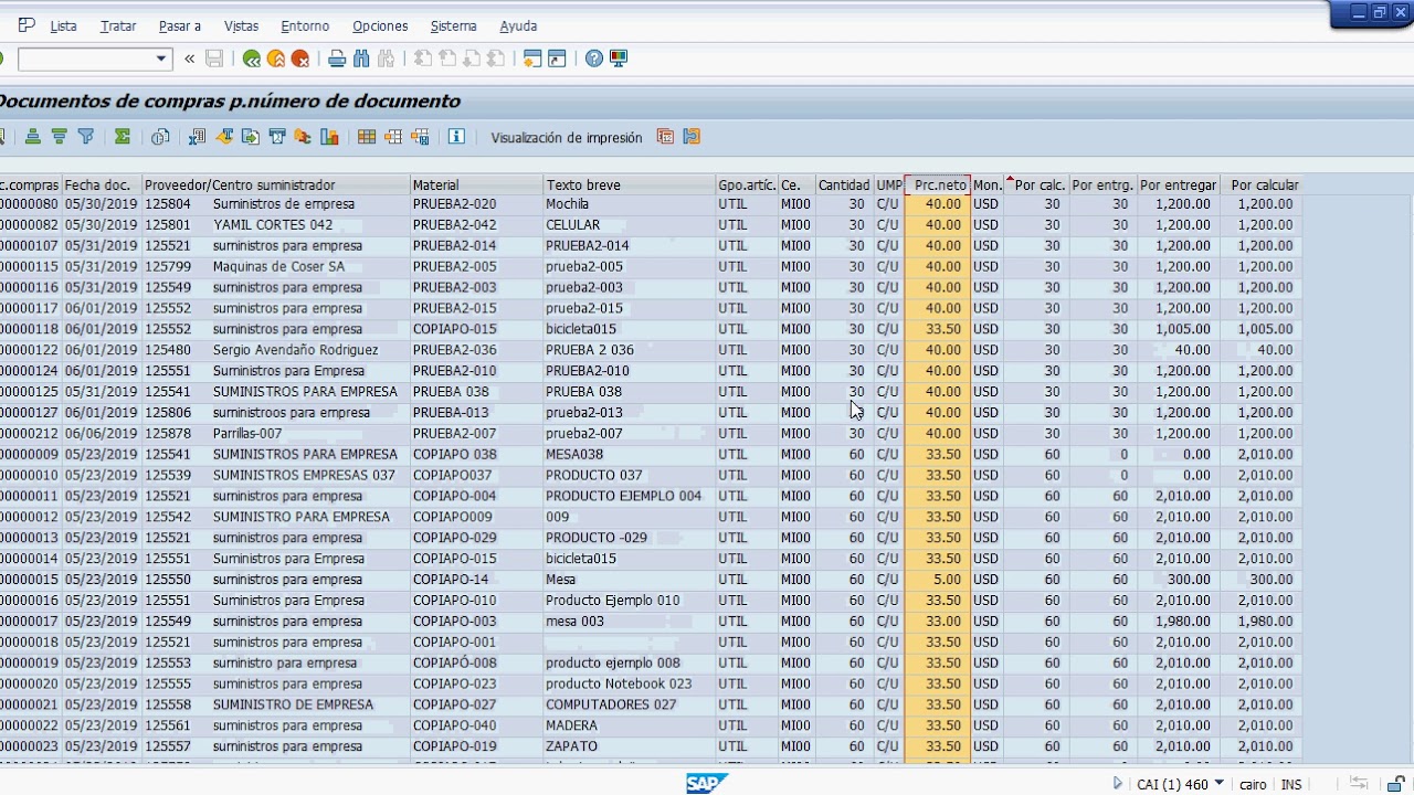 ME2N LISTA DE OC - YouTube