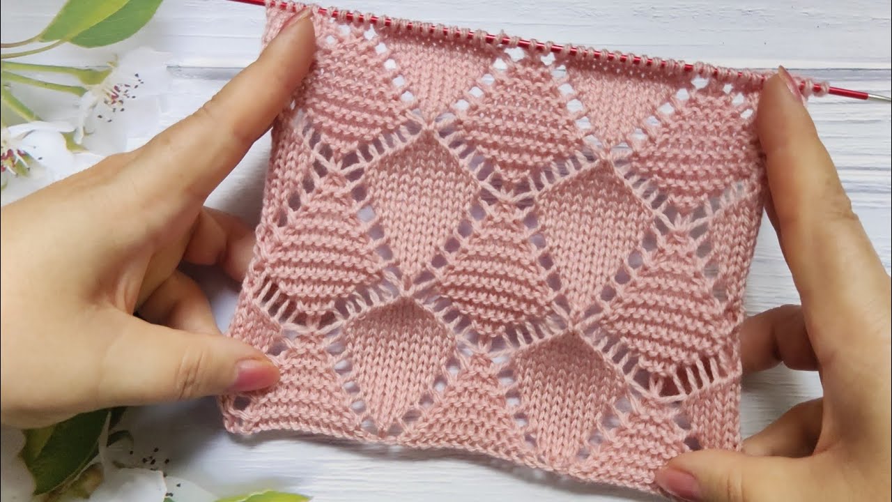 Diamond Knit Stitch | Rautenmuster stricken | Punto Rombi ai ferri ...