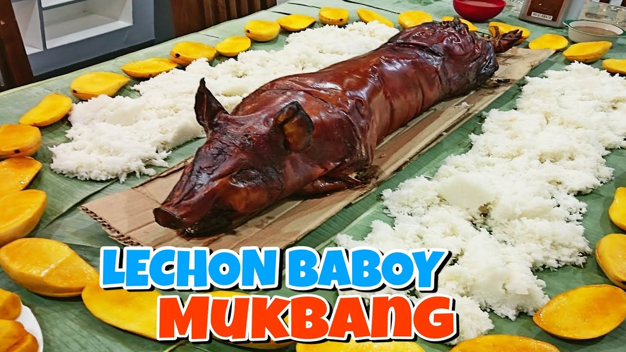 1 WHOLE LECHON BABOY MUKBANG | MUKBANG WITH THE WHOLE FAMILY - YouTube