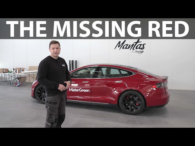 Tesla Model S P85 Red