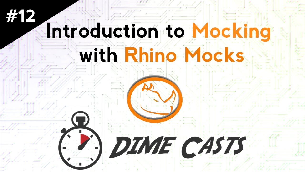 Introduction to Mocking with Rhino Mocks - YouTube