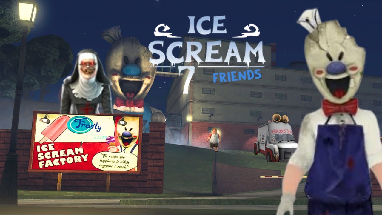 Saving my Friends From Rod's Horror Factory in Ice Scream 7 - YouTube