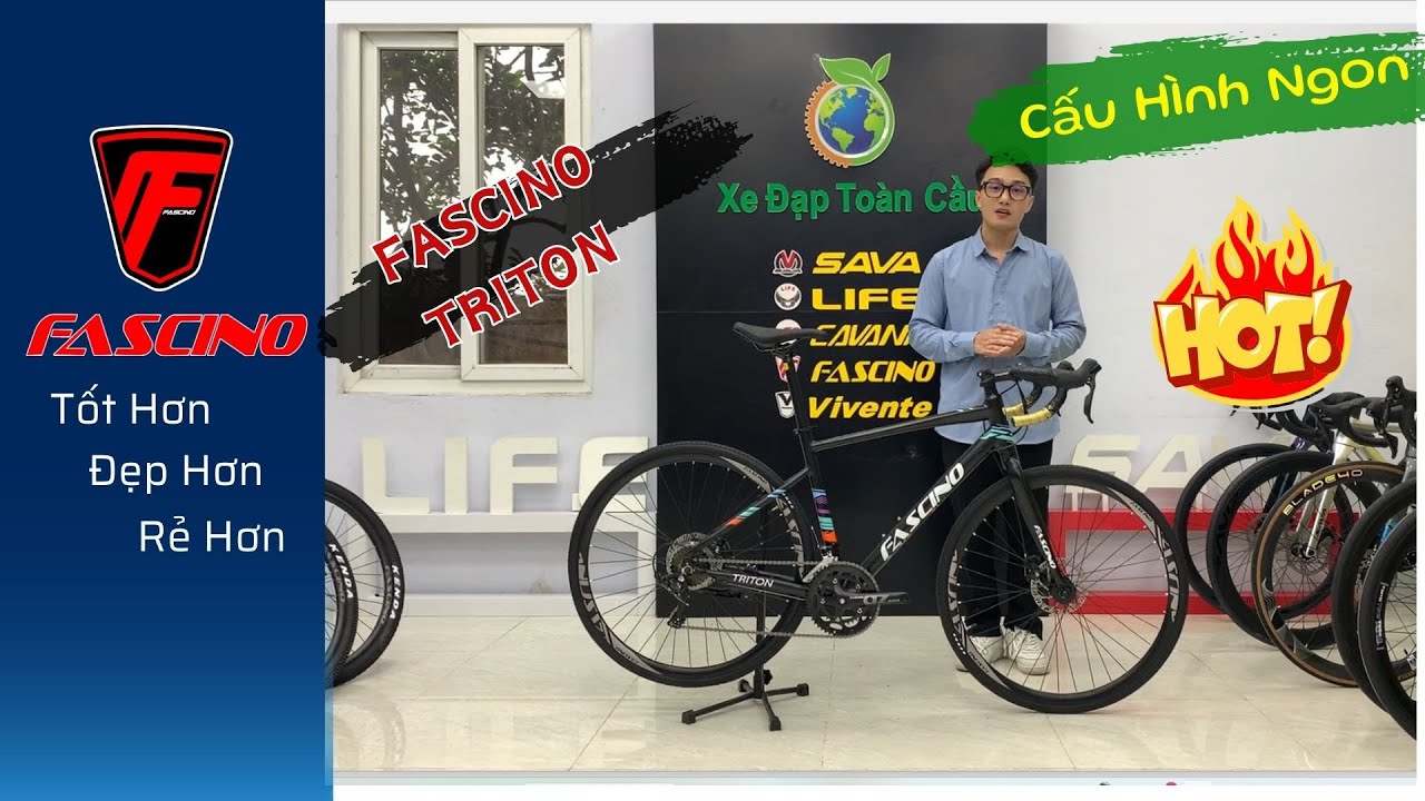 FASCINO TRITON Xe đạp đua đang rất được ưa chuộng hiện nay . - YouTube