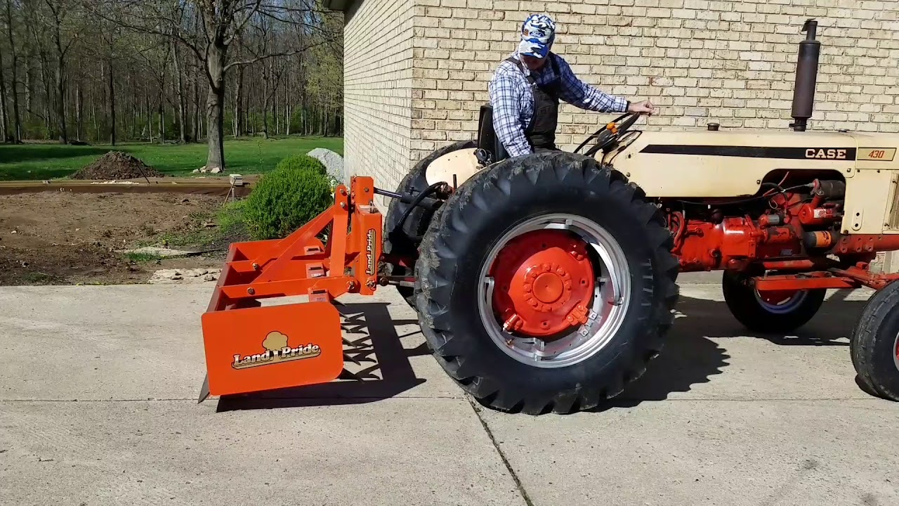 Case 430 tractor with hydraulic top link - YouTube