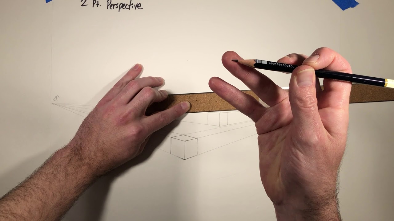 Perspective Drawing - 2-Point Cubes - YouTube