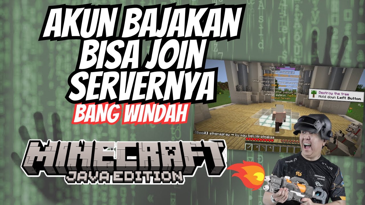 APAKAH BAJAKAN BISA JOIN SERVER MINECRAFT BANG WINDAH - YouTube