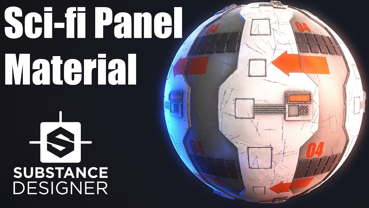 Substance Designer - Sci-fi Pannel - YouTube