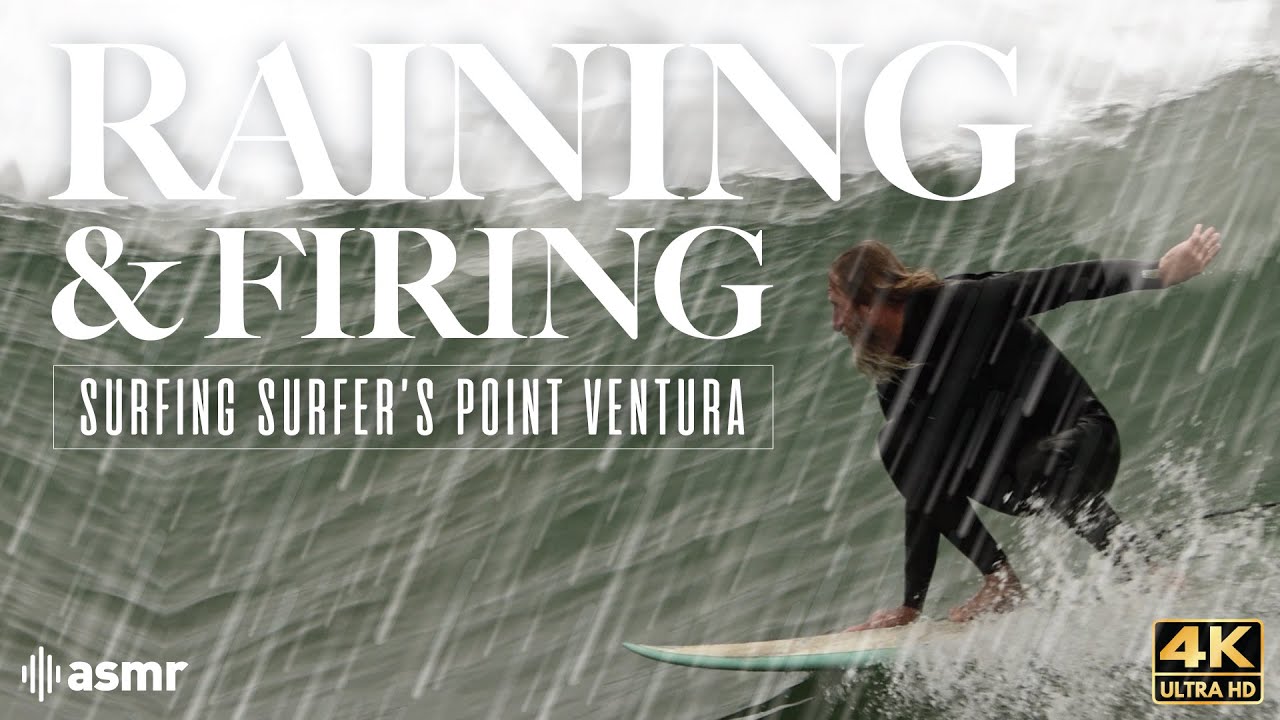 RAINING AND FIRING AT SURFER'S POINT VENTURA | 12/4/22 | RAW FOOTAGE ...