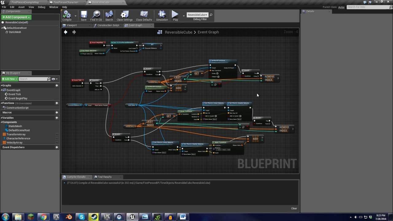 Reversing Time Tutorial (Intermediate) -Unreal Engine 4 - YouTube