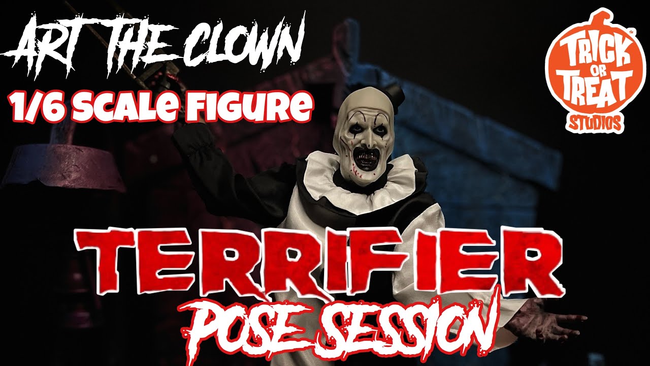 Trick Or Treat Studios 1/6 Terrifier Art The Clown Figure Pose Session ...