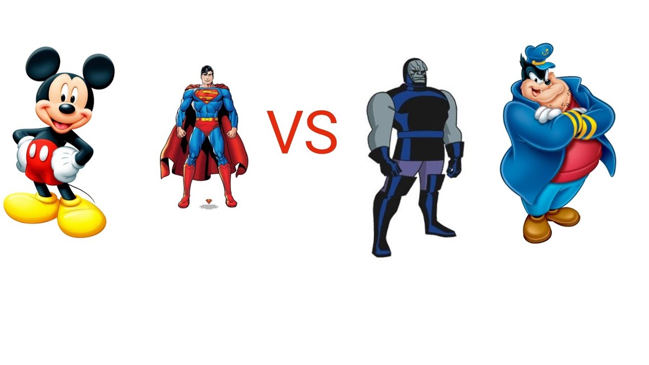 mugen Superman/Mickey mouse vs darkseid/peg-leg pete - YouTube