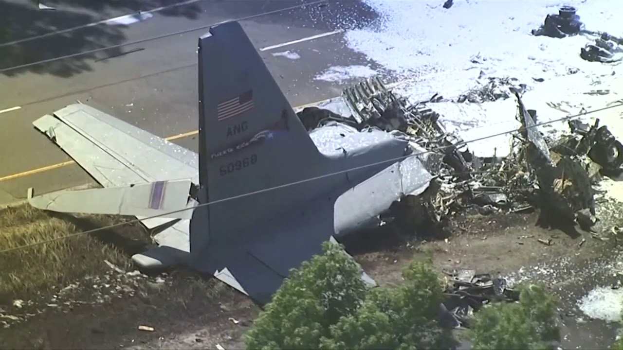 U.S. military plane crashes in training exercise - YouTube