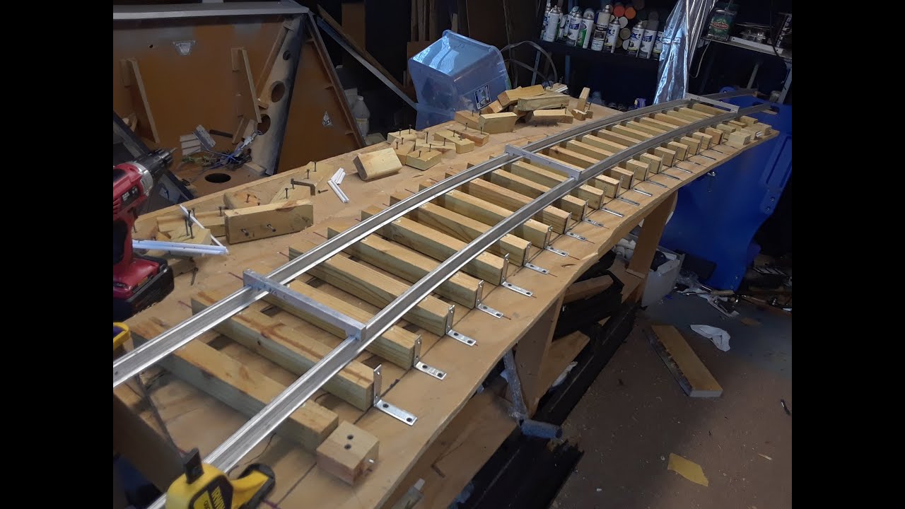Building and Installing Backyard Railroad track 7.5 Part One - YouTube