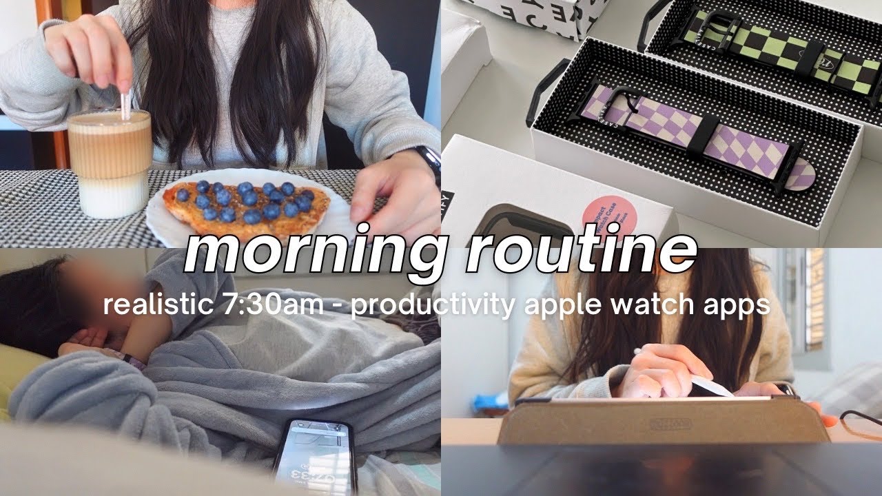 7.30AM morning routine with productivity apps, realistic & chill spring ...