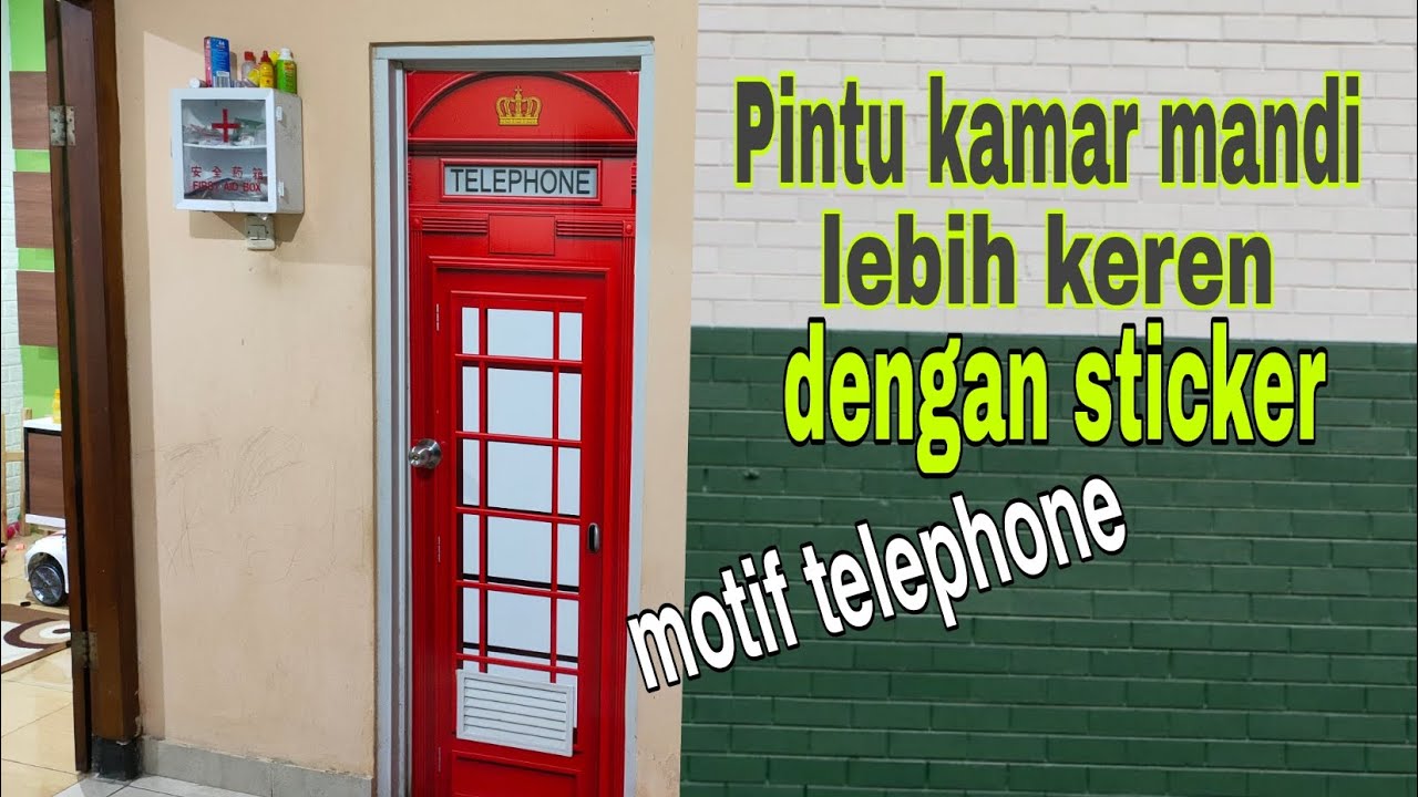Cara Memasang Sticker Pintu Kamar Mandi - YouTube